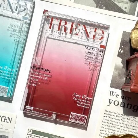 3-дюймовая акриловая фоторамка с градиентом, фоторамка с изображением идола, украшение в виде букв, американские фоторамки, альбомы, украшение дома