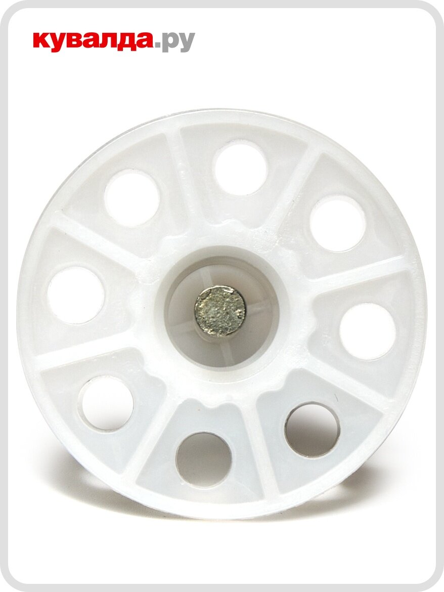 Дюбель-гриб FEDAST IN 60 (уп.200 шт.) тарельчатый с гвоздем, уп.