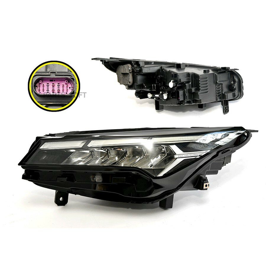 Фара левая LED Geely Coolray (2024-н. в.) от официального дистрибьютора, SCHOFFER, артикул SHF12257