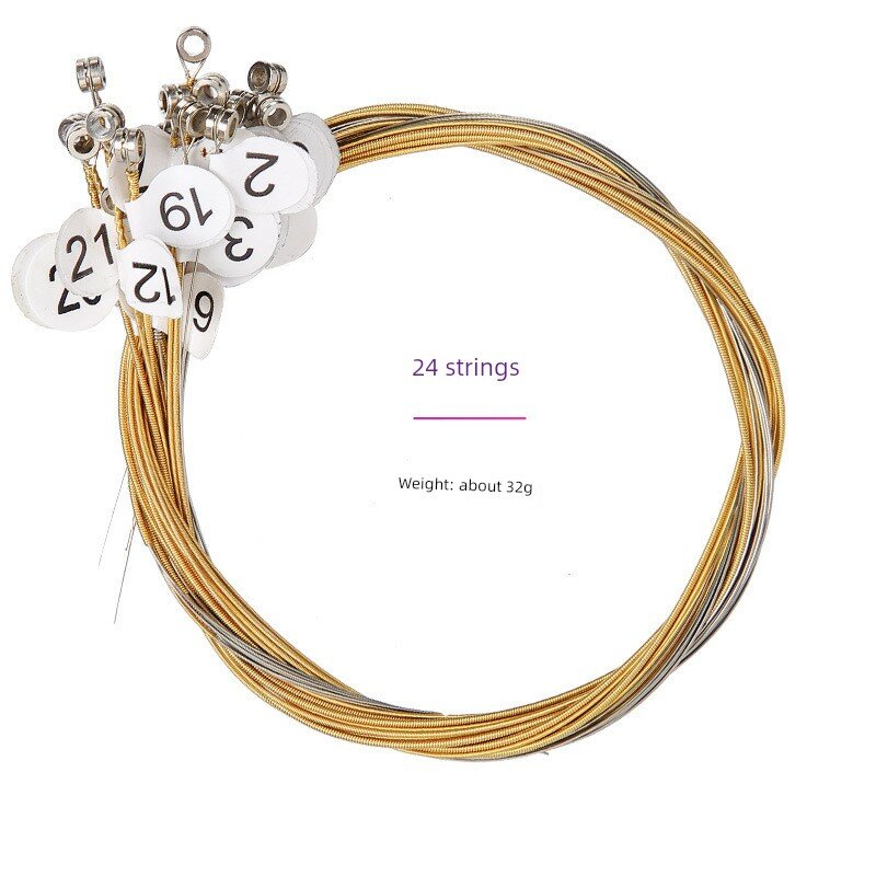 Струны Laiyaqin: 7-струнные, 10-струнные, 16-струнные, 19-струнные, 21-струнные, 24-струнные, медные, стальные струны,