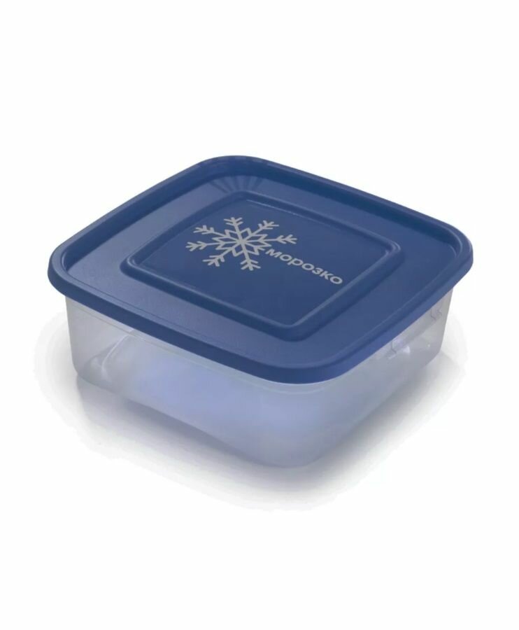 Контейнер для замораживания продуктов Морозко квадрат 0,7 л