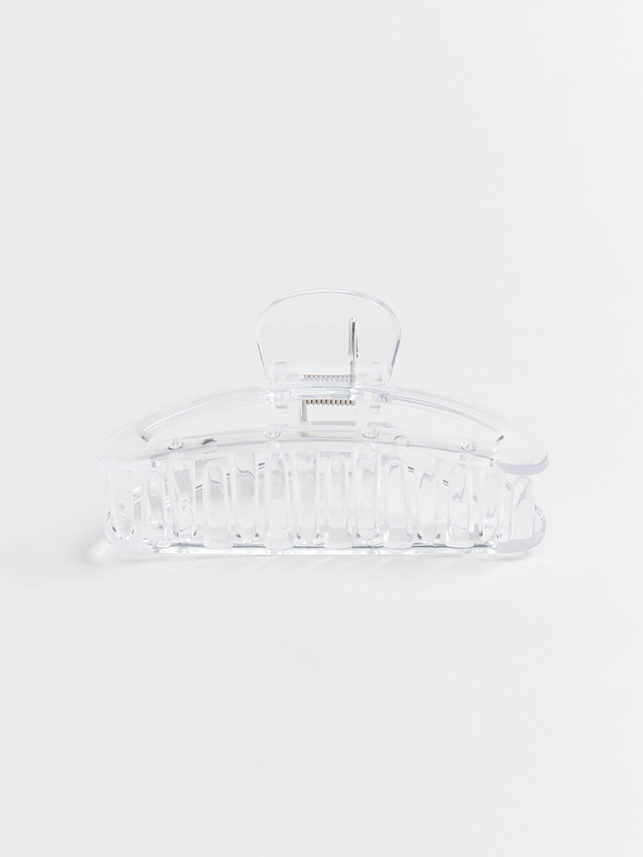 Заколка-краб Befree, BF2615361004-1, из текстиля и металла, белая