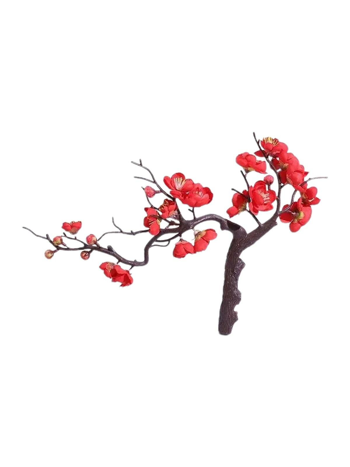 Шелковый цветок, искусственная слива, цветочная композиция Бонсай, Свадебное украшение