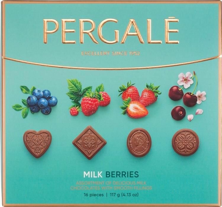 Ассорти PERGAL MILK BERRIES, 117 г