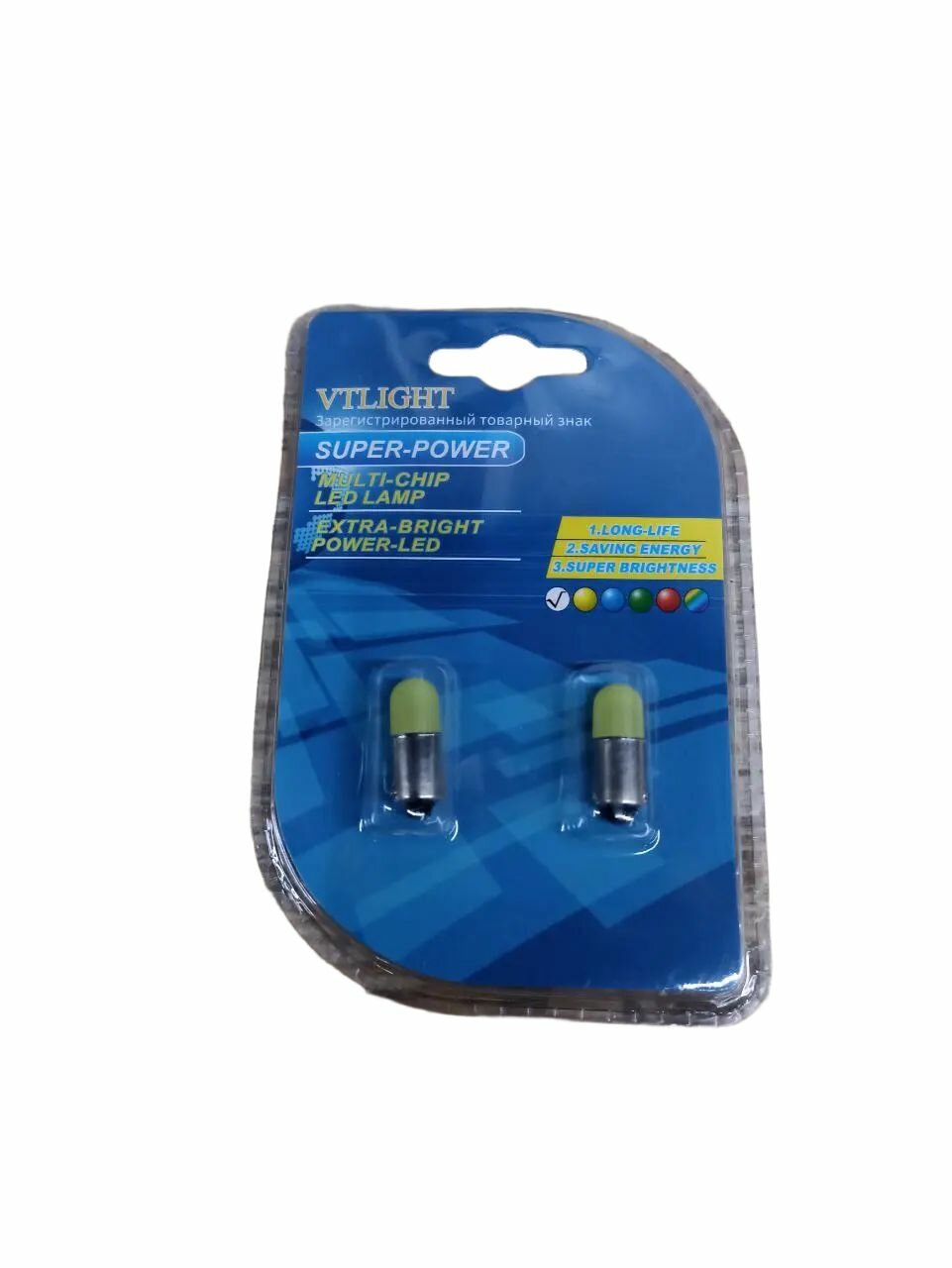 Лампы светодиодные "VTLIGHT" T4W 21W, дневной свет, 2 лампы, 12-24В