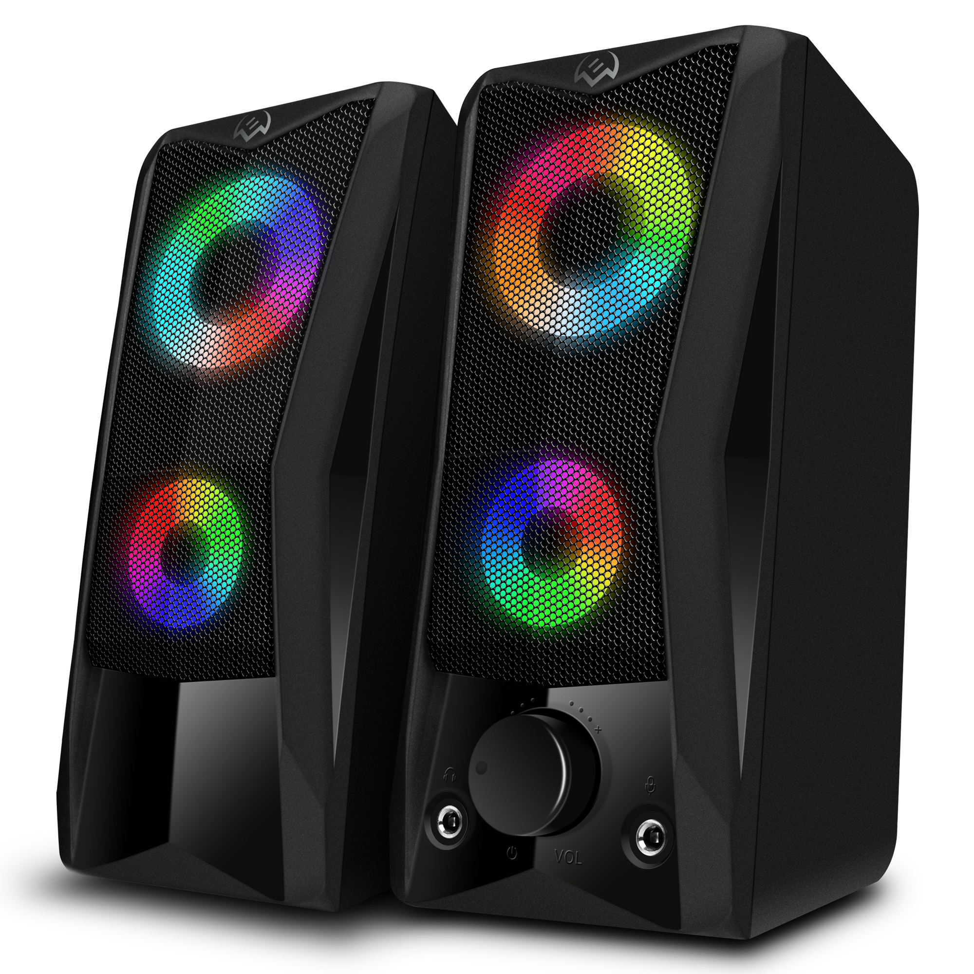 Акустика SVEN 445, черная, USB, с отключаемой RGB-подсветкой