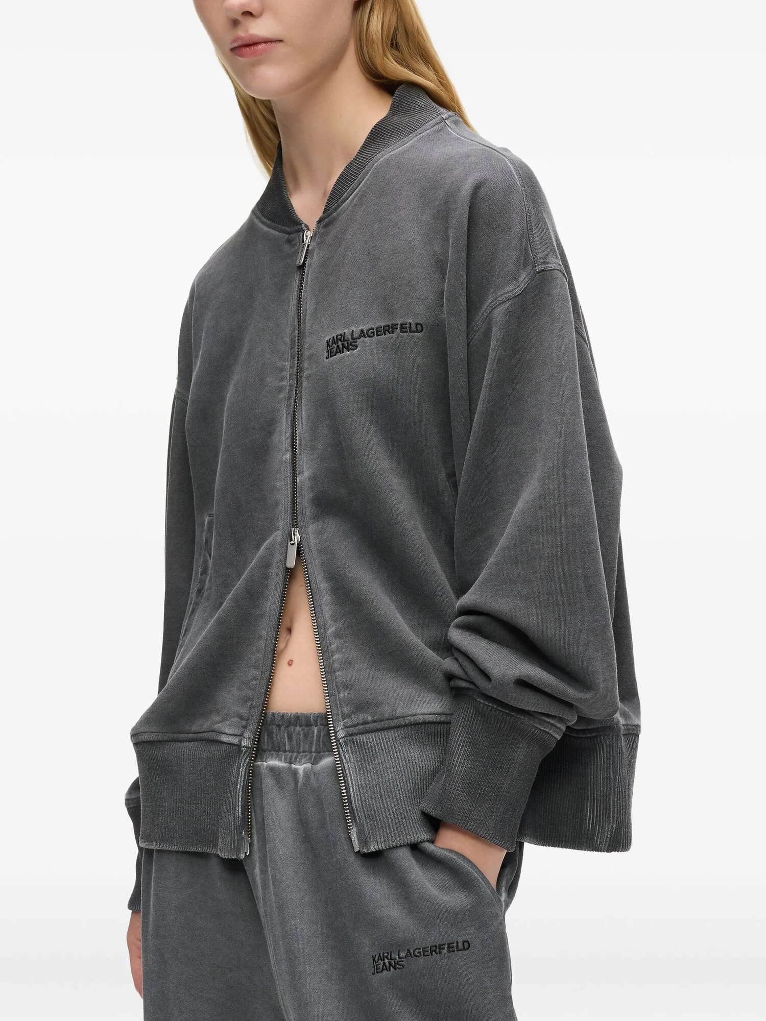 Толстовка KARL LAGERFELD JEANS, размер XS, , grey — фото 1