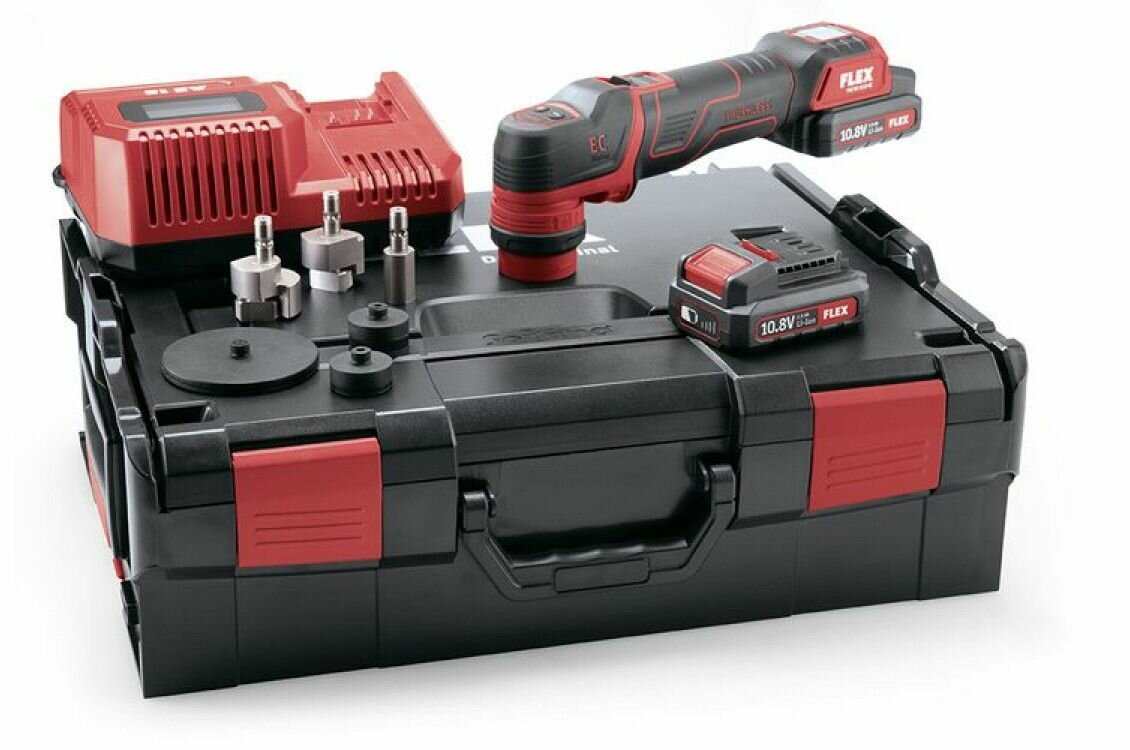 FLEX Полировальная машина для небольших поверхностей на аккумуляторе PXE 80 10.8-EC/2.5 Set