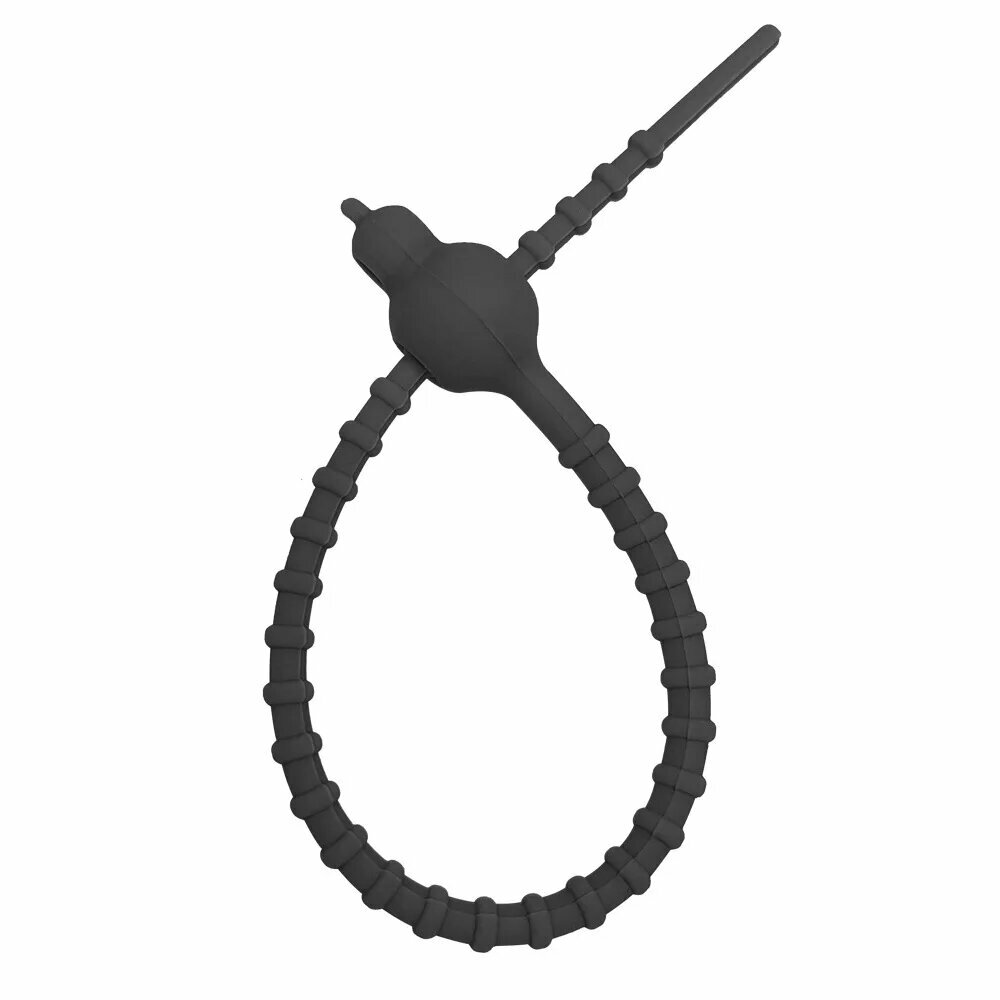 50 шт. силиконовые стяжки с двойным отверстием Black