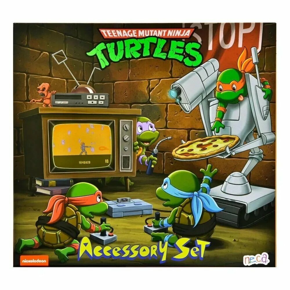 Цзинъянь-Nickelodeon Neca Teenage Mutant Ninja Turtles Accessory Set TMNT / Набор аксессуаров для черепашек-ниндзя-подростков-мутантов, коллекционные детские игрушки