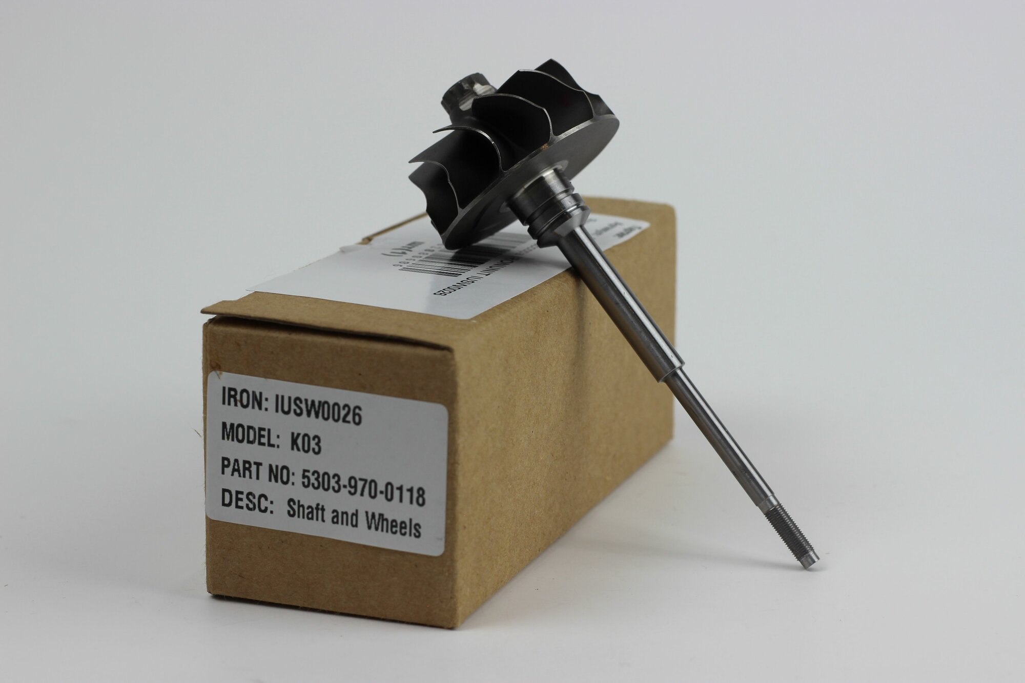 Вал турбины VOLKSWAGEN Golf, AUDI A3, SKODA Octavia, SEAT Leon, (Фольксваген Гольф, Ауди А3, Шкода Октавия, Сеат Леон), IUSW0026 для 06J145701L