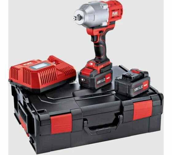 Аккумуляторный ударный гайковерт Flex IW 1/2 950, 18.0-EC/5.0 Set