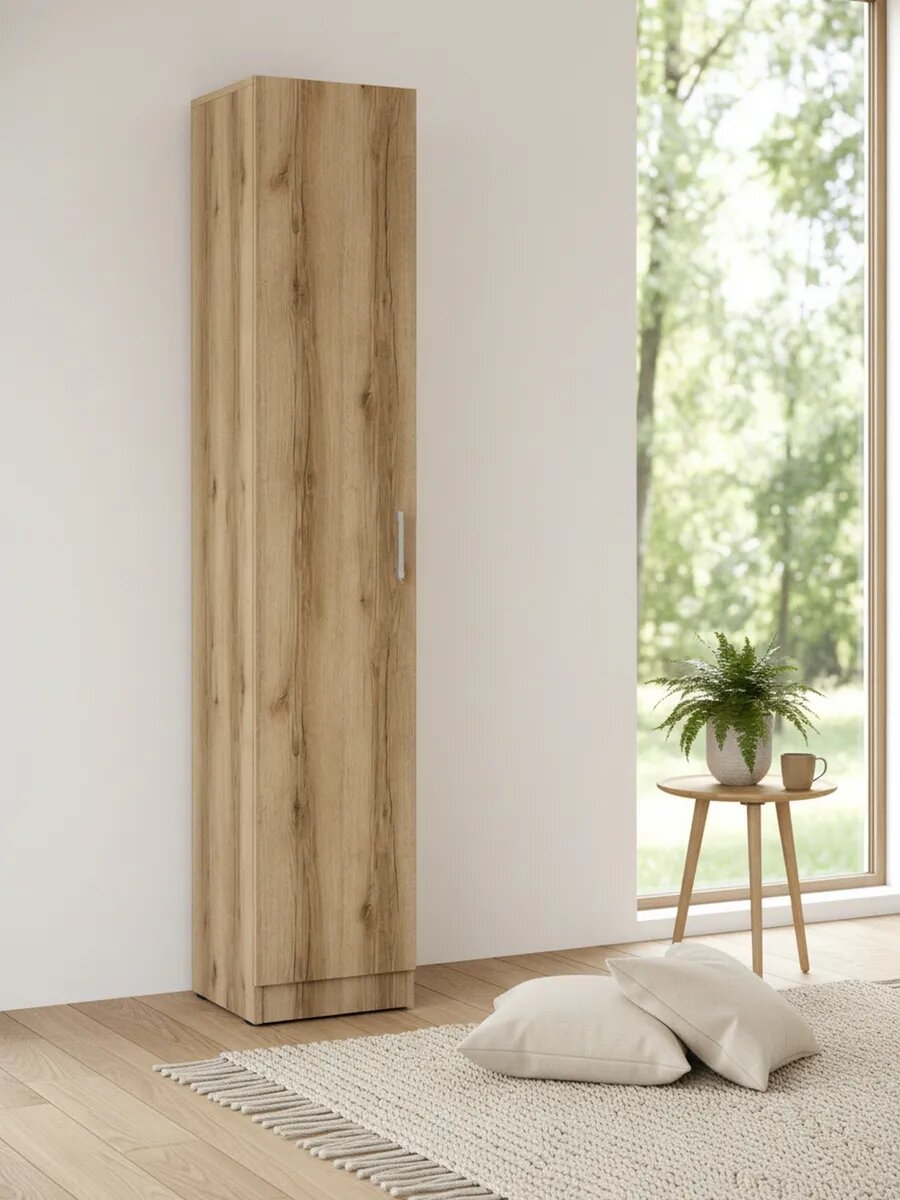 Шкаф пенал FRESTER в спальню прихожую на балкон для одежды с полками, от производителя