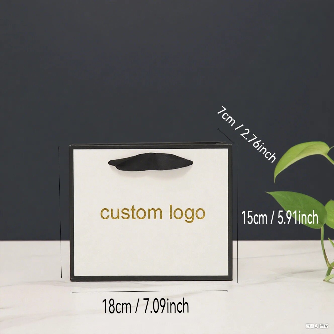 Персонализированные картонные сумки для ювелирных изделий 2, 10pcs