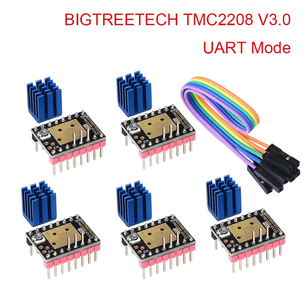 Драйвер шагового двигателя BIGTREETECH TMC2208 V3.0, 2PCS UART