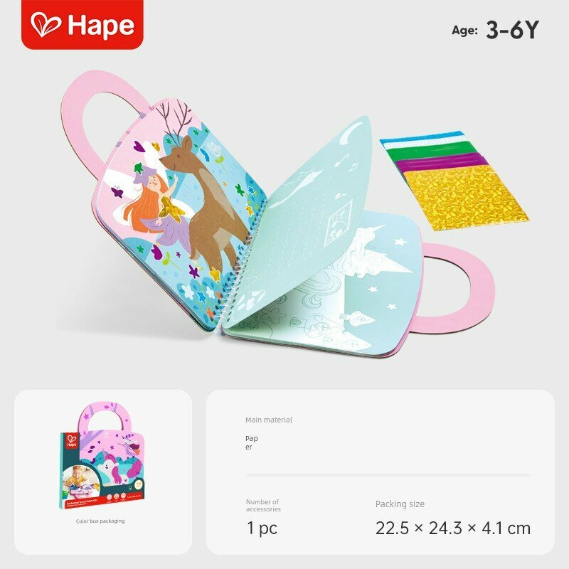 Сказочный набор наклеек для творчества для детей, набор DIY для раскрашивания и рисования, обучающая игрушка в подарок
