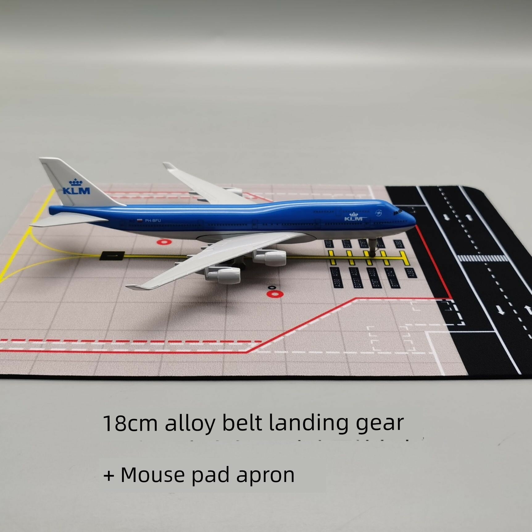 Модель самолета Boeing 747 20 см с колесами и шасси, тема авиакомпании KLM, коллекционная игрушка для мальчиков