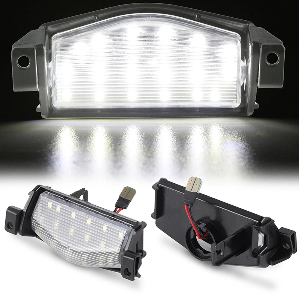 1 пара белых светодиодных задних номерных знаков без ошибок для Mazda 2 Mazda 3 автомобильные аксессуары