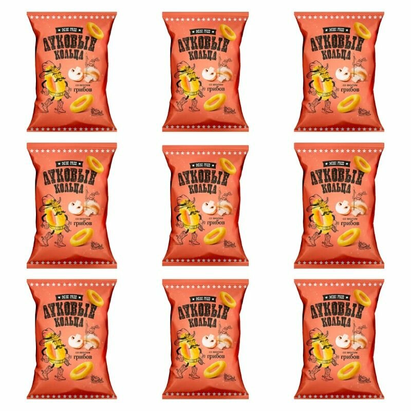 MiniFree Луковые кольца, Грибы, 45 г, 9 уп