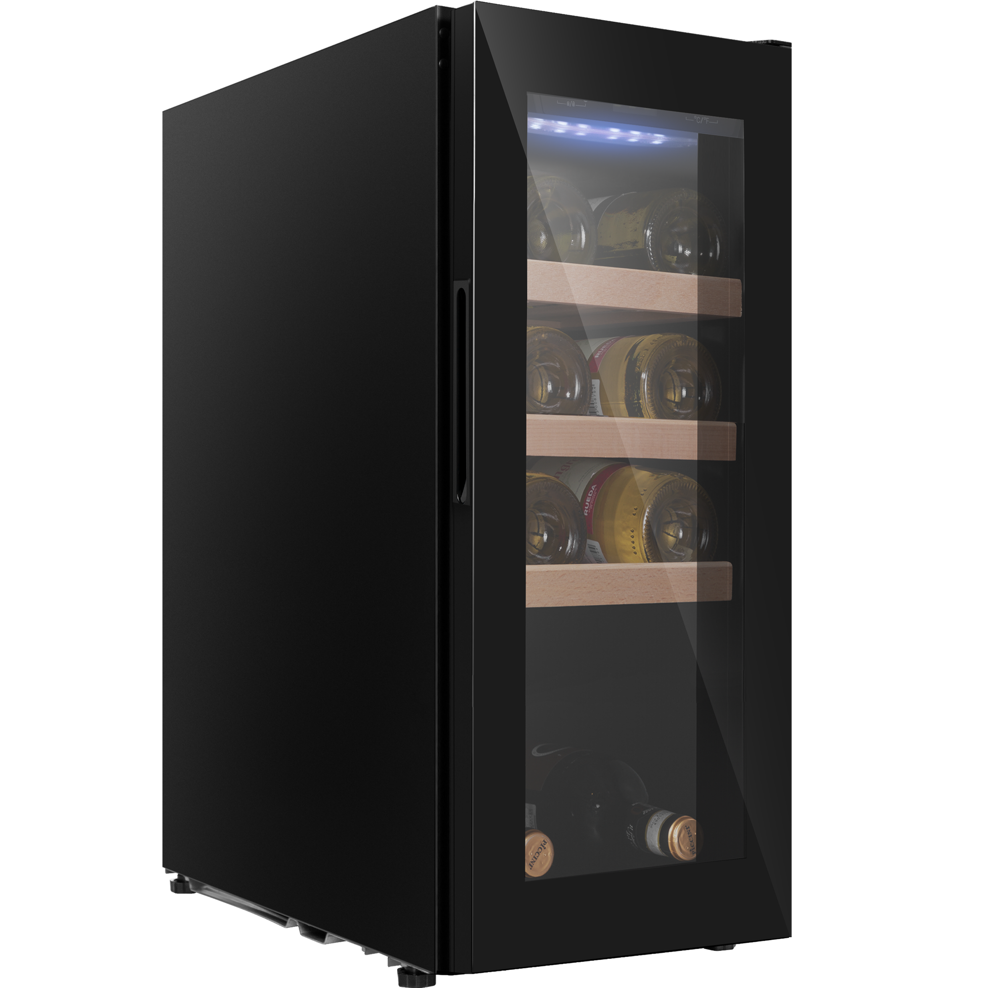 Винный шкаф MAUNFELD MFWC-28S8 Отдельностоящий. Сенсорное управление