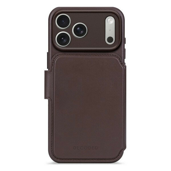 Чехол Decoded Leather Detachable Wallet Case для iPhone 17 Pro (D26IPO17PDW5CN) Chocolate Brown