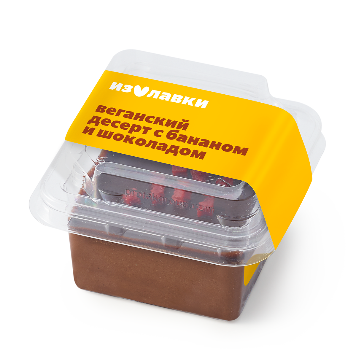 Десерт "Из Лавки", веганский, с шоколадом и бананом, 370 ккал