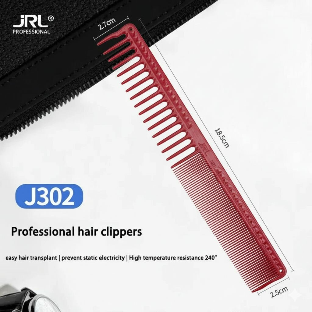 JRL Расческа для продвинутой базовой тонкой стрижки 185мм