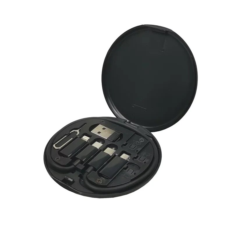 Комплект адаптеров кабелей Multi USB Type C Black
