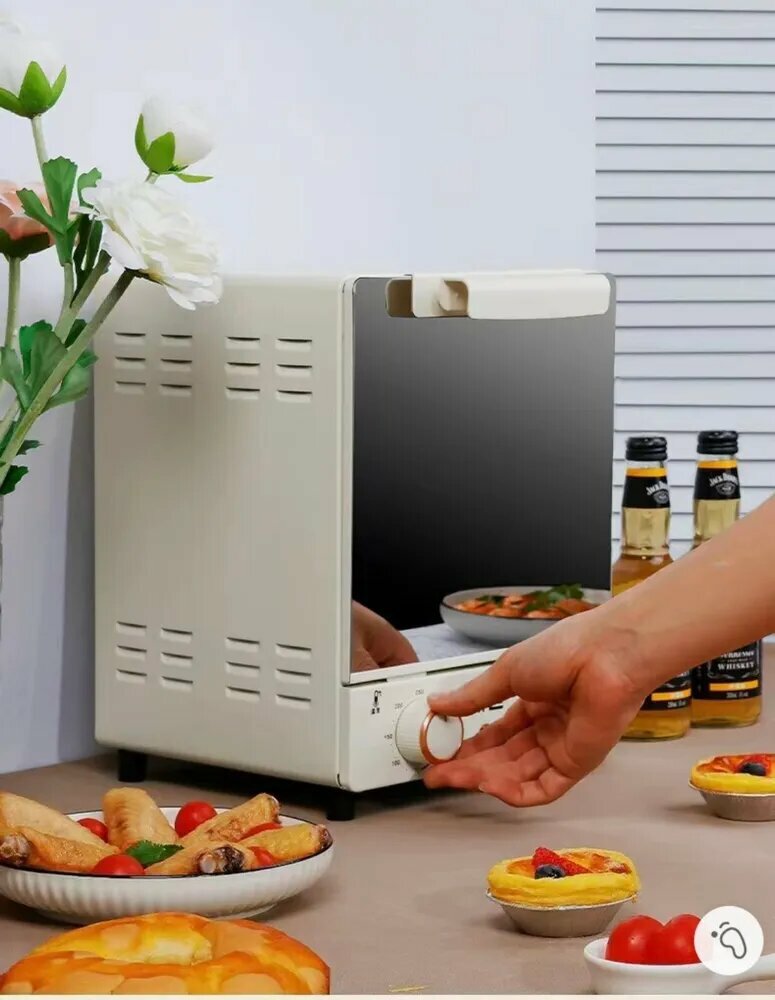 Микроволновая печь "Слоновая кость", 15 л, ширина 240 мм, глубина 240мм, высота 320 мм