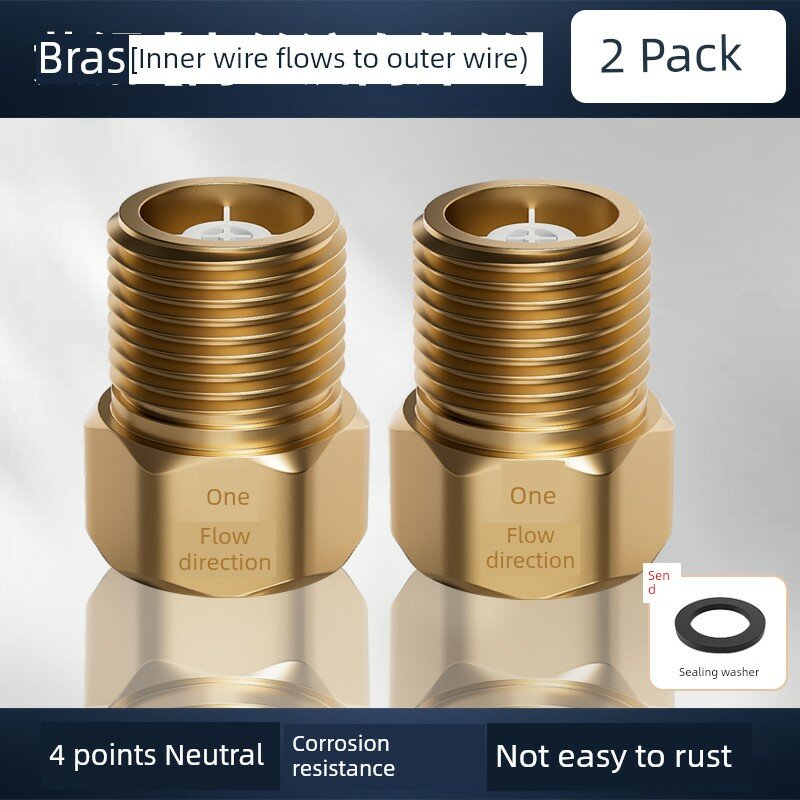 Медный обратный клапан для унитаза, односторонний клапан для водопровода в ванной, универсальный обратный клапан для