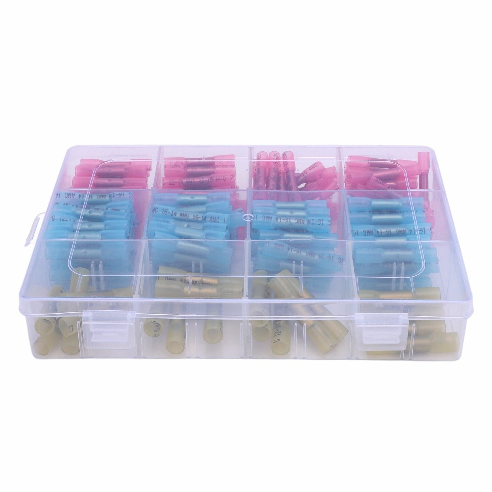 Термоусадочные стыковые клеммы, нейлоновые водонепроницаемые обжимные соединители для проводов, стыковые соединения для морских автомобилей, лодок, грузовиков, 200 шт.