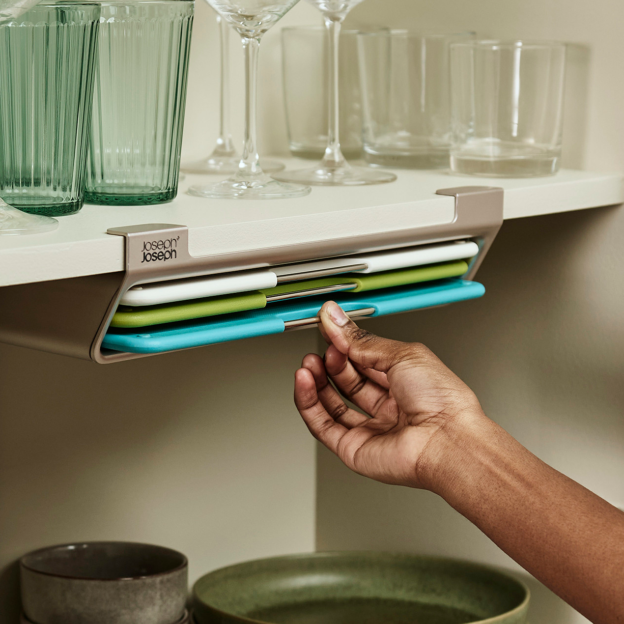 Подвесной набор из 3 разделочных досок Joseph Joseph Folio Slim