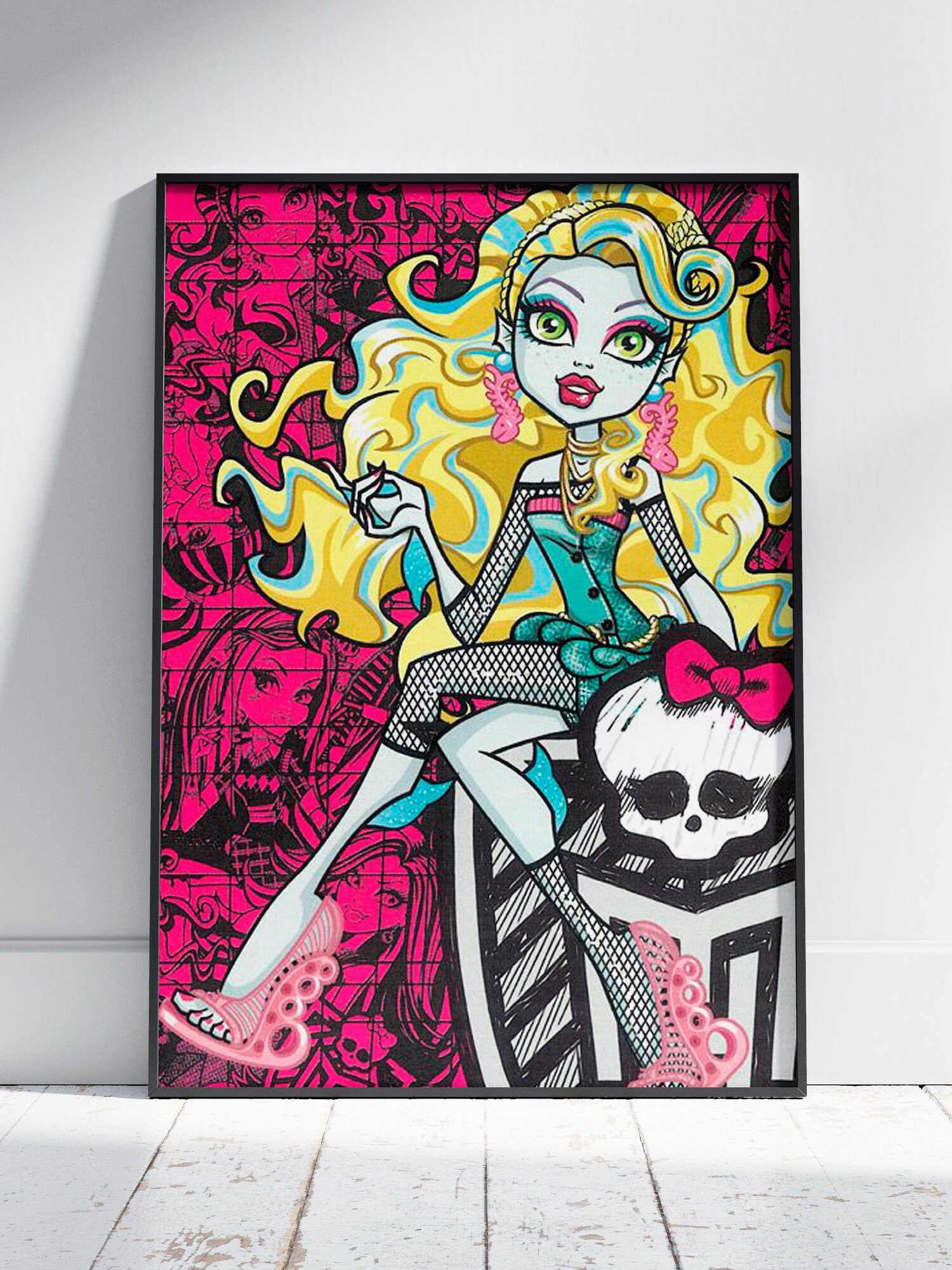 Плакат на стену для интерьера Monster High (Лагуна Блю 3) - Постер по куклам и моде формата A3 (30x42 см)