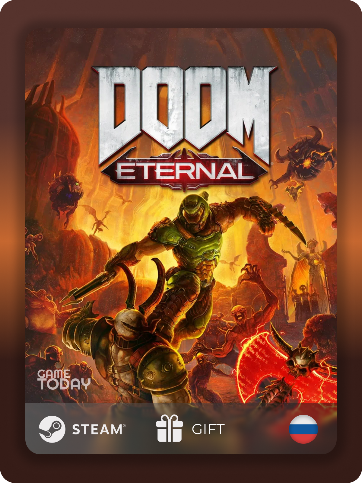 DOOM Eternal | Игра в Steam | PC | Steam Deck | Отправка подарком | Регион активации Россия