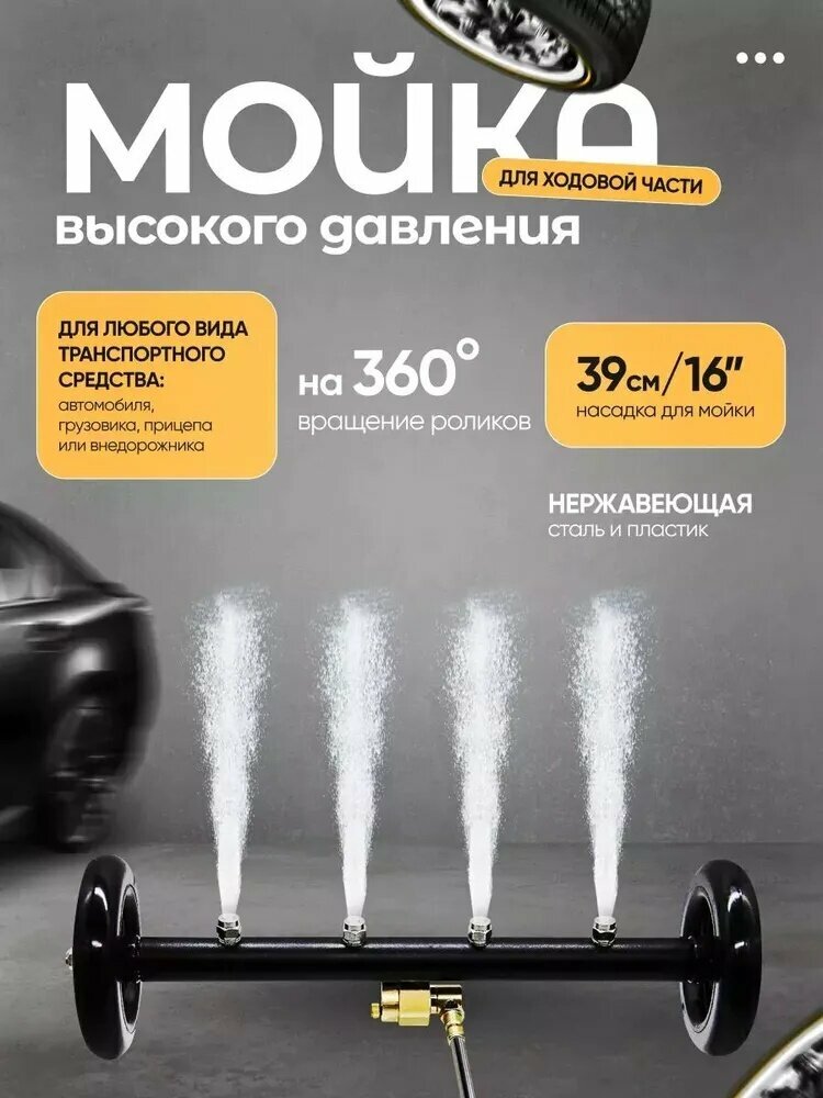 Фреза-насадка для мойки днища автомобиля 16-дюймовая Rondo для аппаратов высокого давления