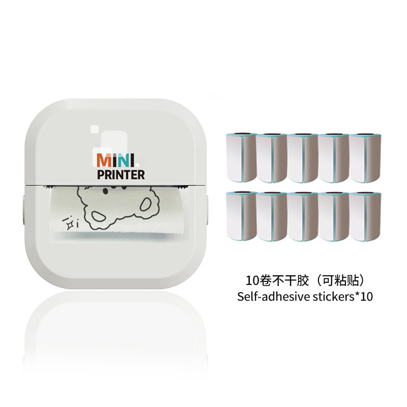 Кросс-бордер мини-принтер для домашнего использования, портативный принтер этикеток, ручной карманный HD-принтер с коррекцией ошибок