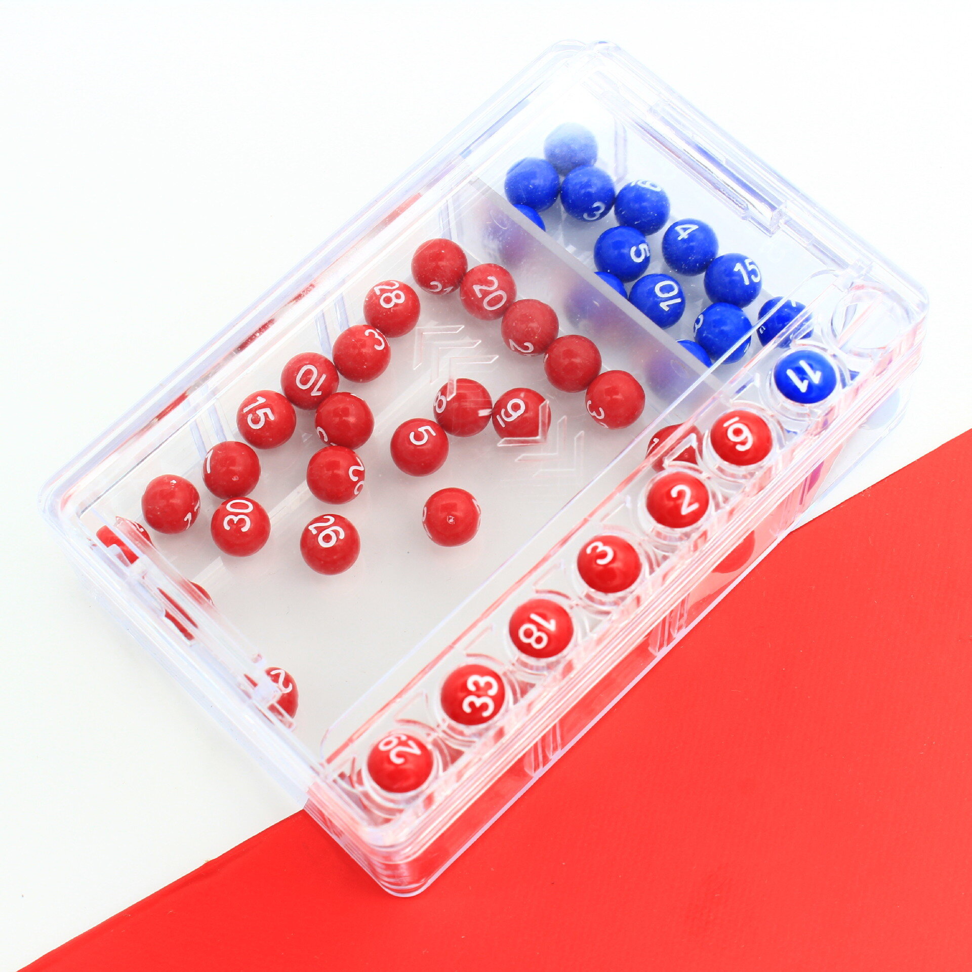 Благополучие лотерея двухцветный шар лото ручной выбор номера аналоговая лотерейная машина блокирует мяч номер слайда