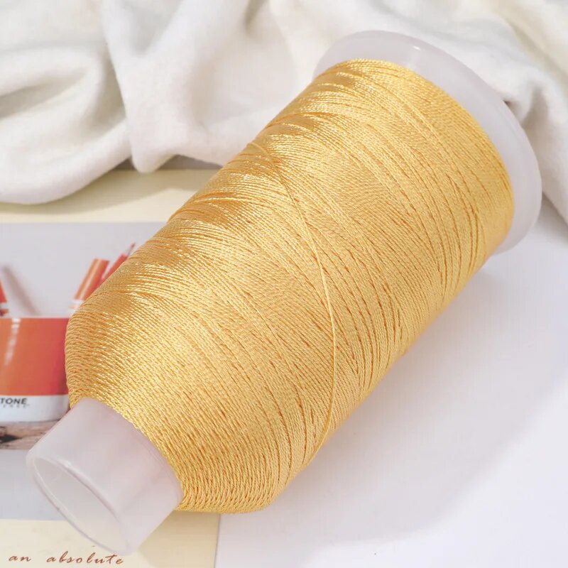 Многоцветная металлическая нить для рукоделия Gold