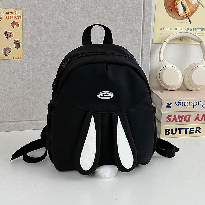 Милый рюкзак с ушками кролика, высококачественный детский маленький рюкзак, новый японский стиль, сладкий мини-рюкзак для девочек