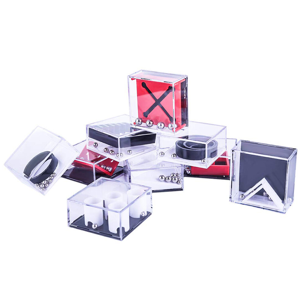 Баланс лабиринт игра головоломка коробка стальный шар мозг Teaser образовательная игрушка игрушка спокойная игрушка ребенок взрослый # 30 головоломка (красочный)