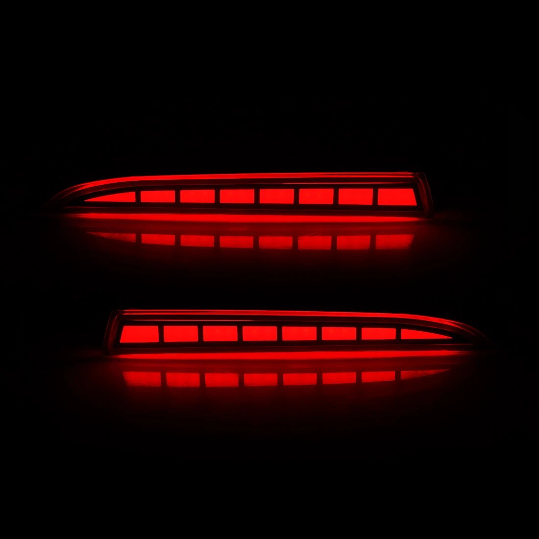 Динамический LED отражатель бампера Cadillac/Chevrolet/Pontiac - Pattern B, Smoked shell
