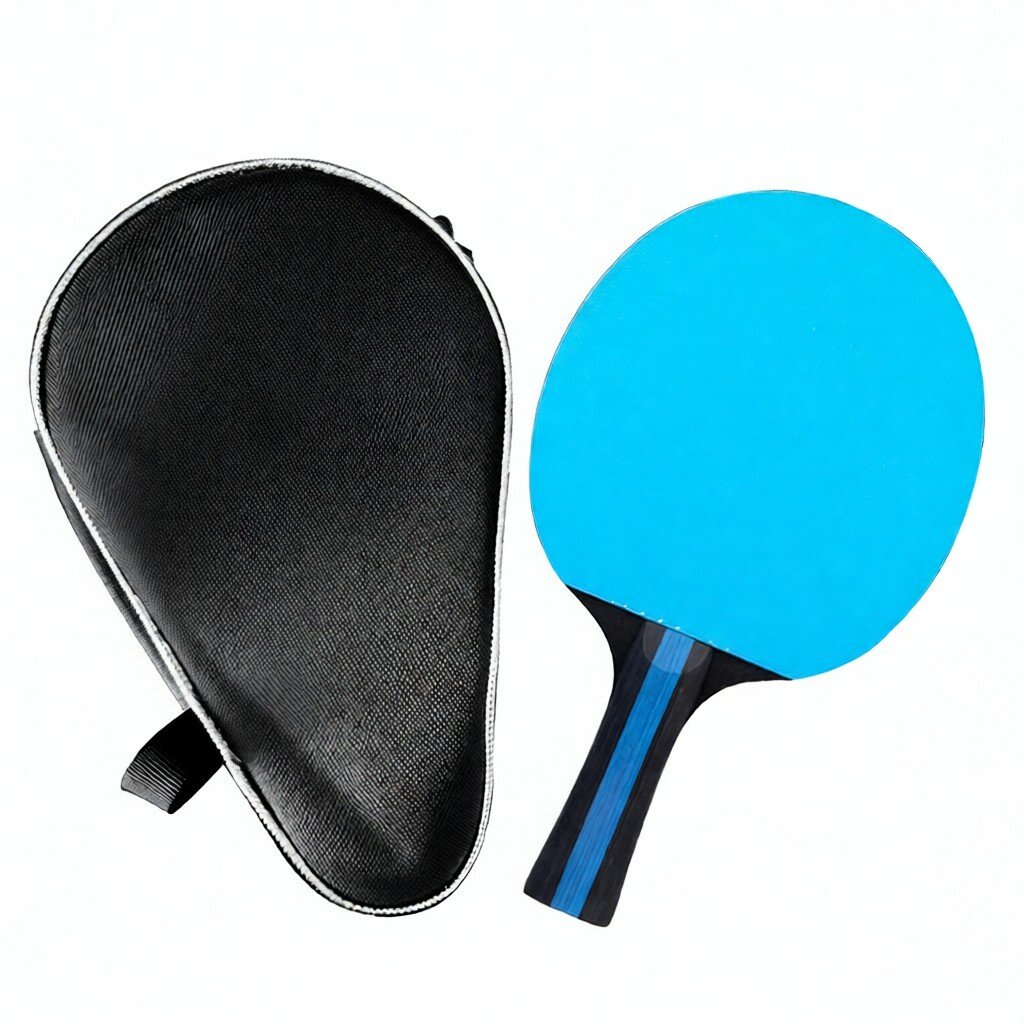 Ping Pong Paddle Table Tennis Racket with Carry Bag for Beginners Boys Girls, Материал: полярное дерево, Цвет: синий / зеленый / красный / желтый (по выбору), Размер: 25 * 15 * 1.3см / 9.8 * 5.9 * 0.5дюйма, Вес: 160г / 5.6 унции, Пакетный список: 1 *