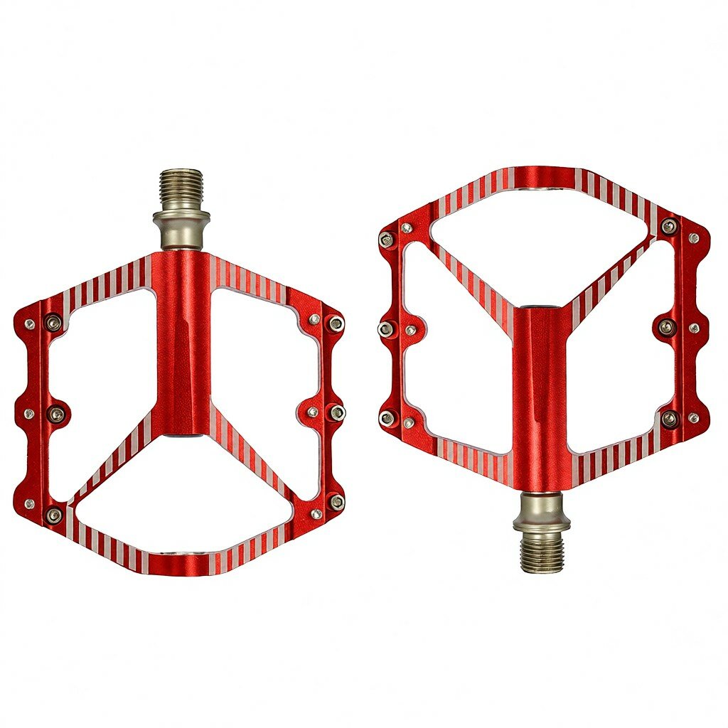 Алюминиевый велосипедный педаль Педаль для велосипеда Прочная педаль для ног Аксессуар для велосипеда Нескользящая велосипедная педаль Деталь для езды на велосипеде