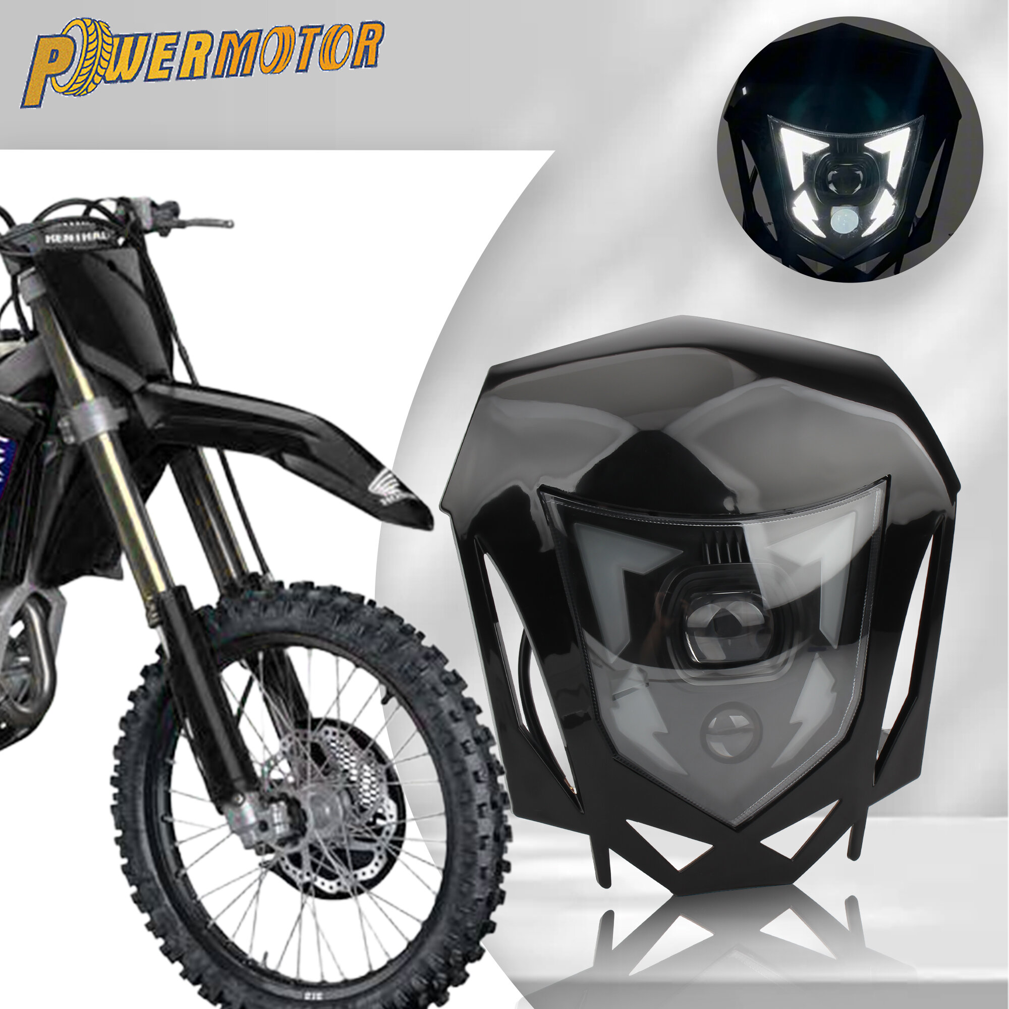 Эндуро Модификация светодиодной фары для внедорожного мотоцикла For KTM Kayo Honda CRF 230 CRF450 CRF450L CRF450XR