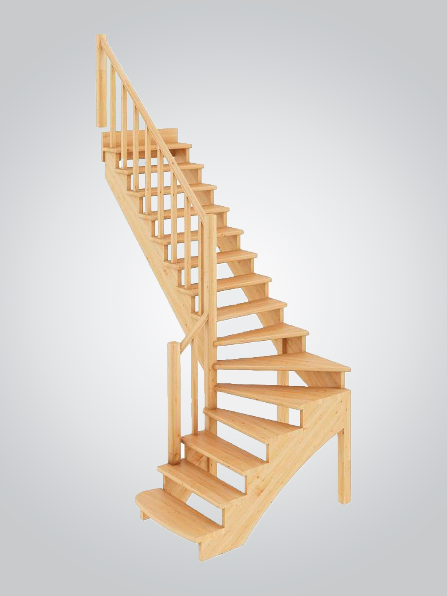 Лестница на второй этаж К-001м/4 Левая