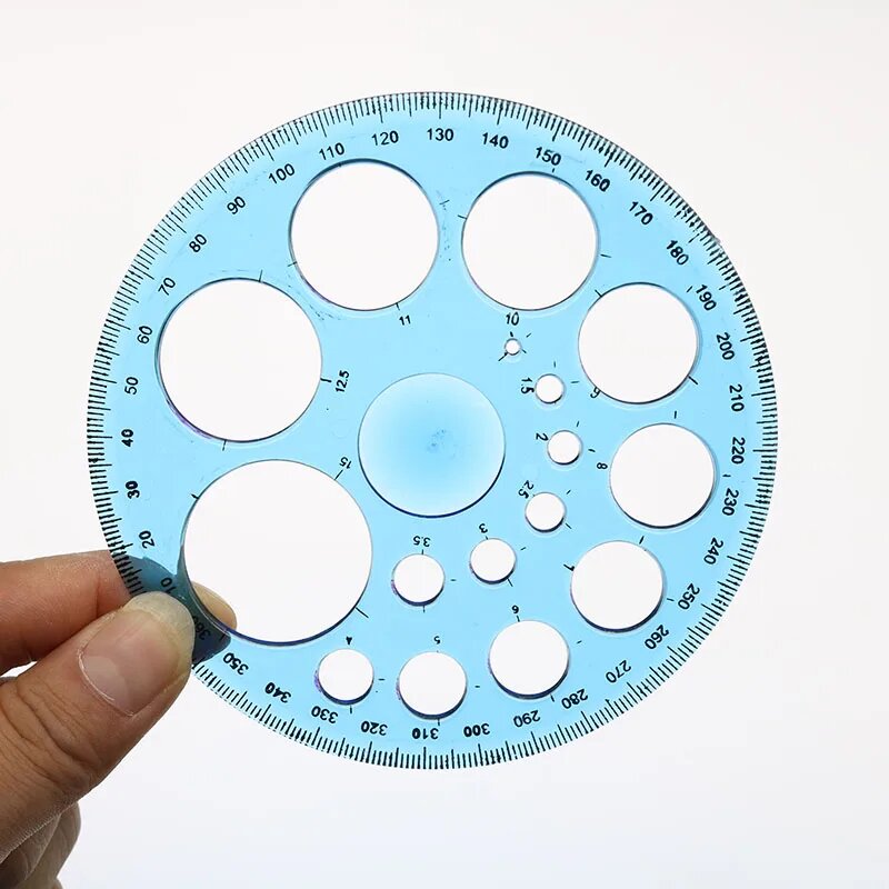 Круглая линейка ALSMT A086 синяя/фиолетовая Голубой, B