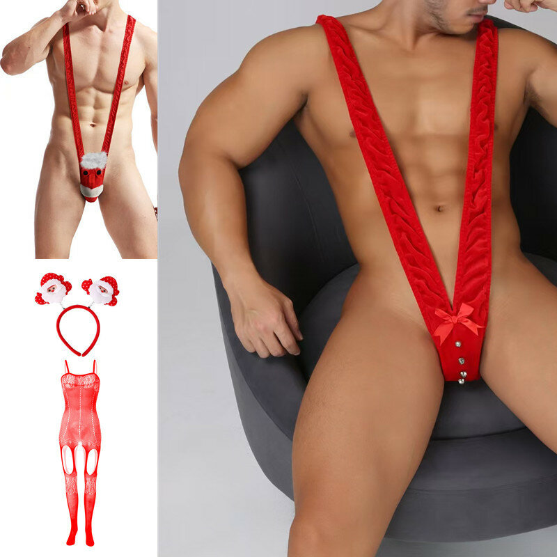 Сексуальное мужское нижнее белье, кружевная отделка U-образной формы, мешочек, стринги, футболка, открывающая ягодицы.