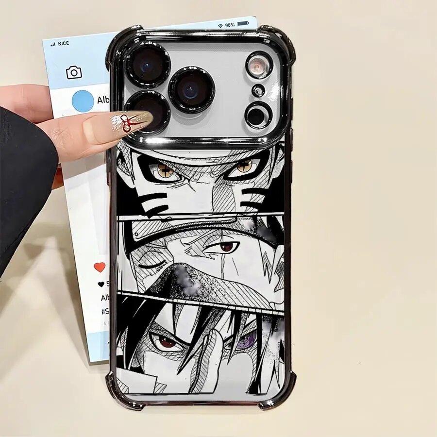 Прозрачный чехол с изображением аниме NN-arutoS для iPhone 17, Air 16, 15, Айфон 13 Про Макс, Mix02