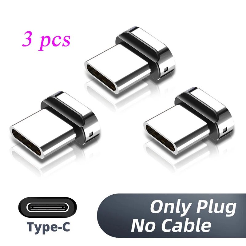 Магнитный кабель FONKEN 3A USB Магнитное зарядное устройство для телефона Шнур для передачи данных Кабель USB типа C Магнитный кабель для быстрой зарядки Провод для зарядки Micro USB 1m(3.3ft), for usb c