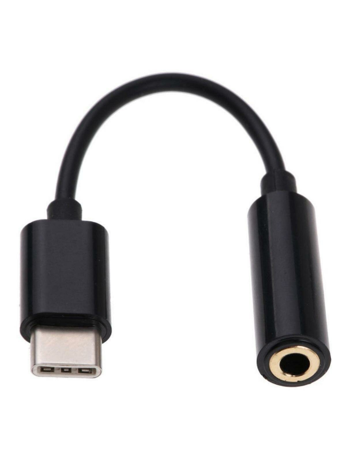 Аудиоадаптер typec-3,5 мм черный